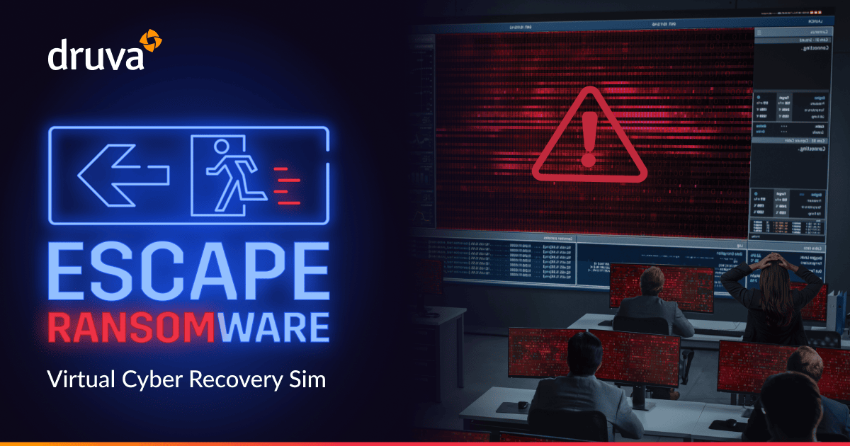 Druva | Escape Ransomware — Virtual Cyber Recovery Sim